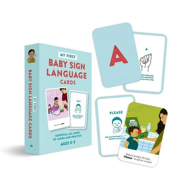 My First Baby Sign Language Flash Cards : Essential ASL Signs to Learn ...