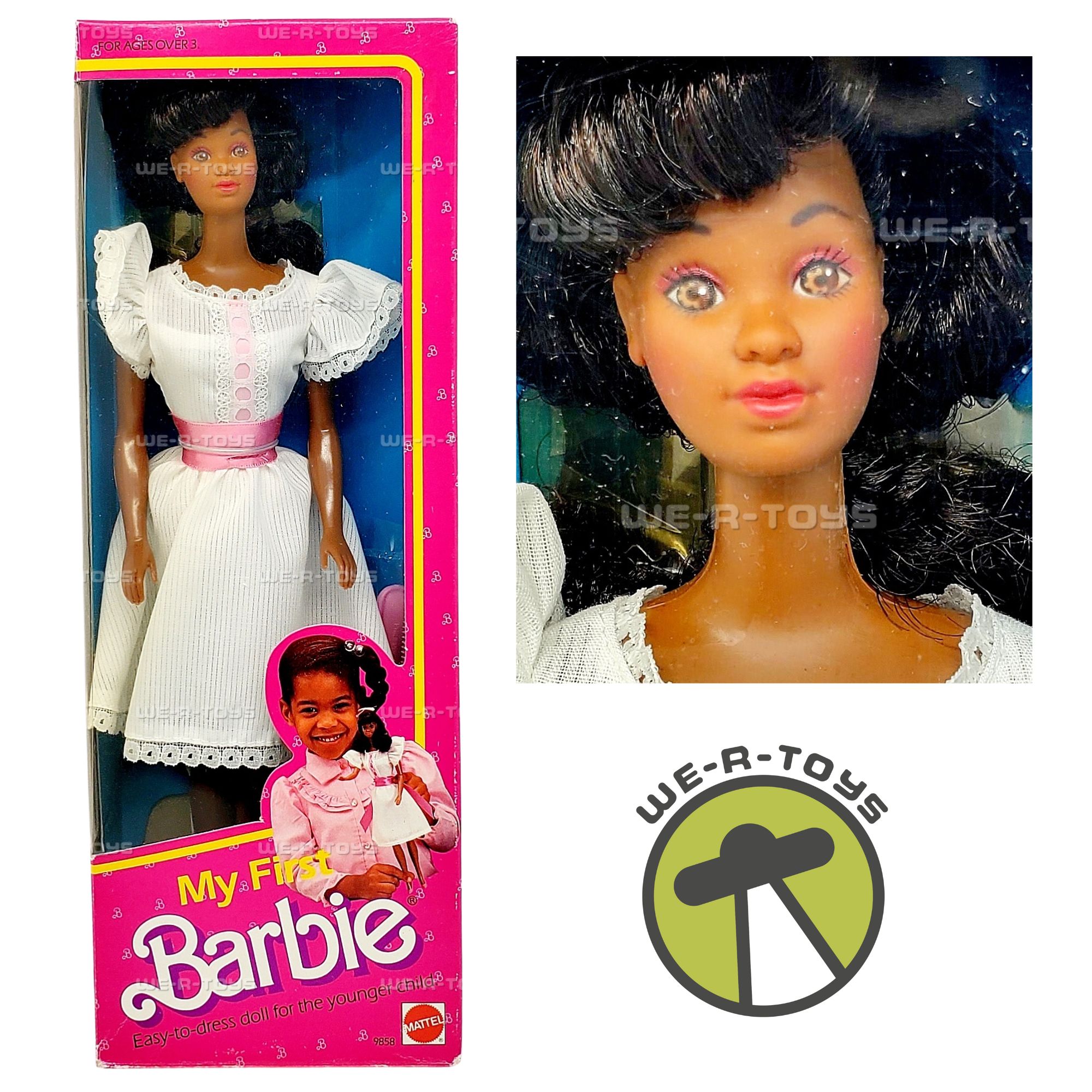 My First Barbie Doll African American 1984 Mattel 9858 - Walmart.com