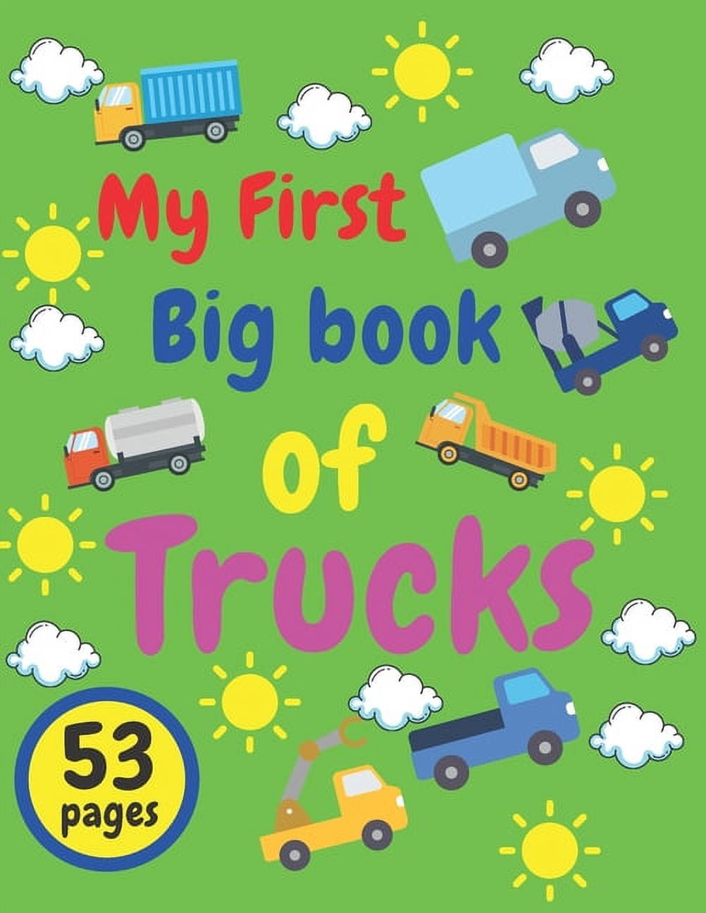 My First Big Book of Trucks: Kids Coloring Activity Books, (Paperback ...