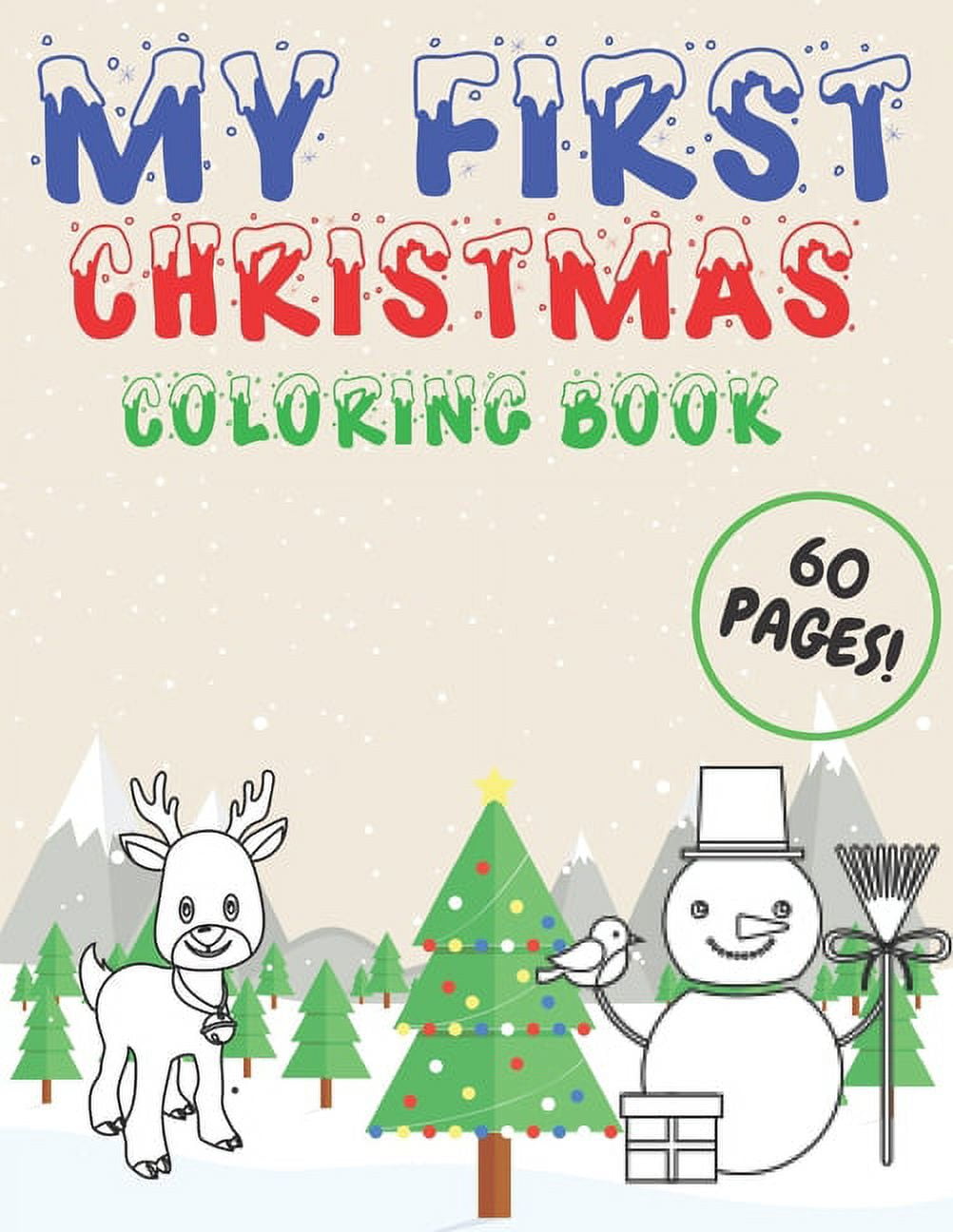 My First Christmas Coloring Book : Santa Claus Fun And Easy Relaxing ...