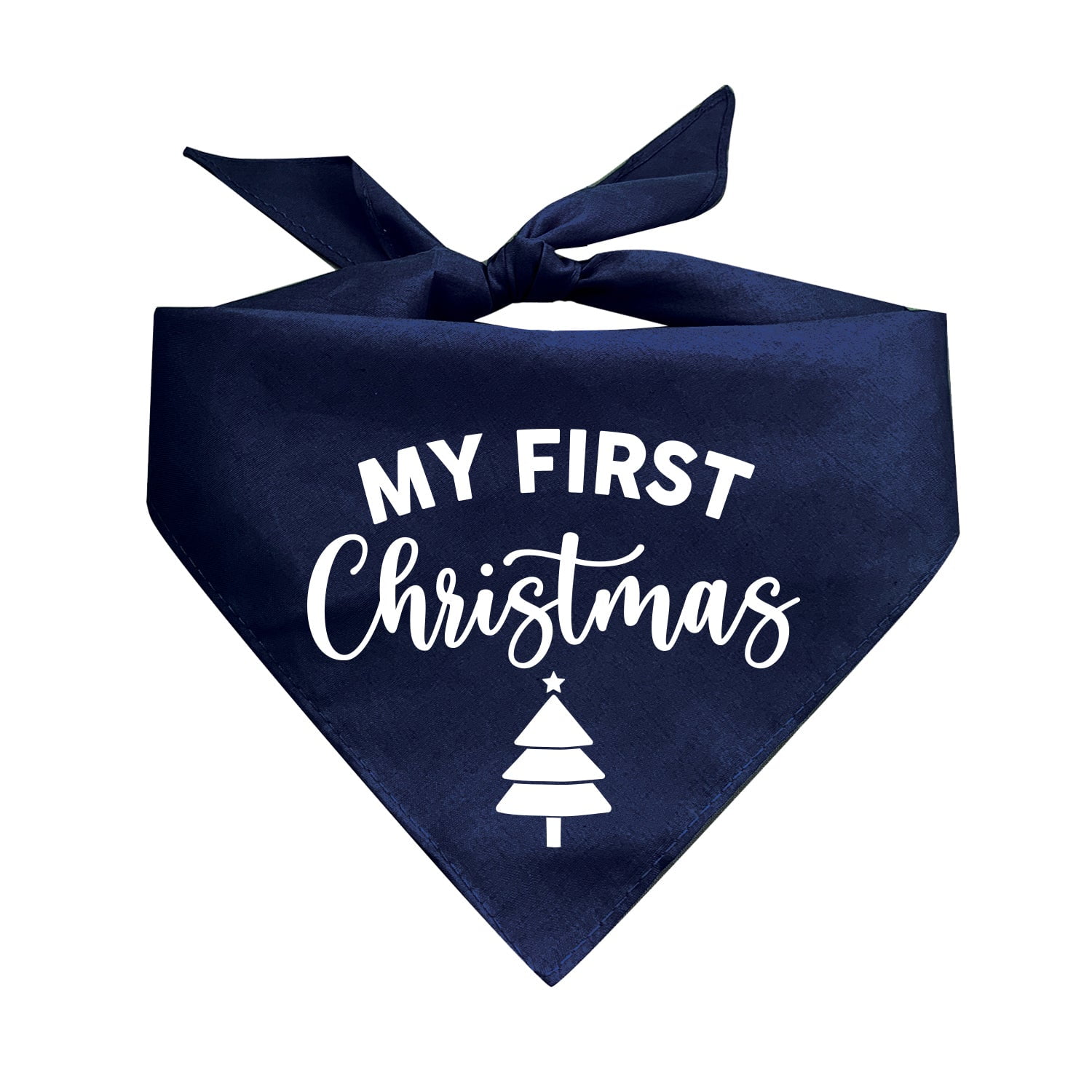 My First Christmas With Tree Triangle Dog Bandana - Walmart.com