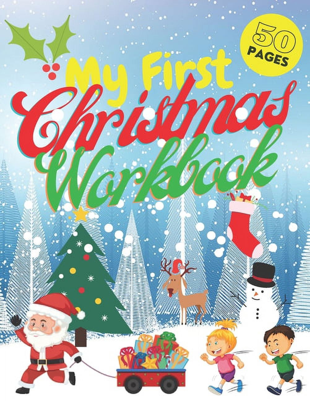 My First Christmas Workbook: Coloring Book Connect the Dots Color by ...