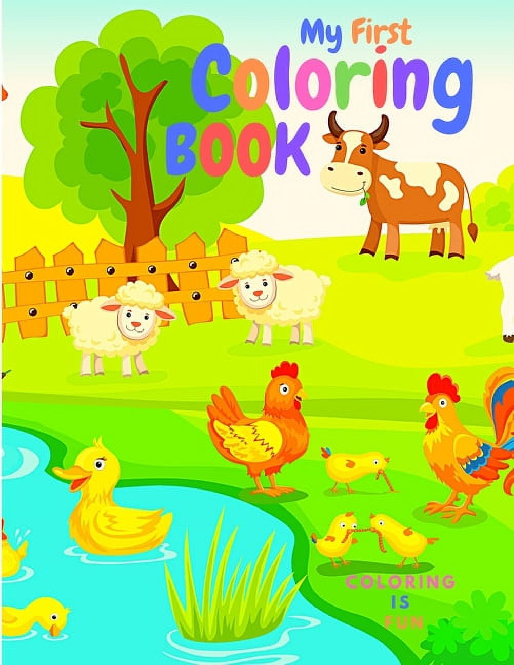 My First Coloring Book: Amazing Coloring Book for Toddlers Includes ...