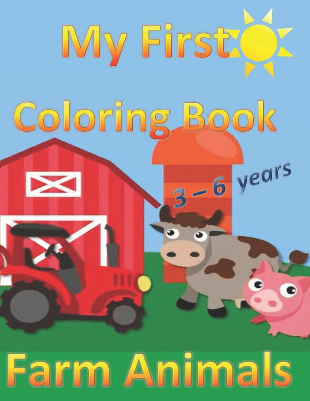 My First Coloring Book: Farm Animals - Walmart.com
