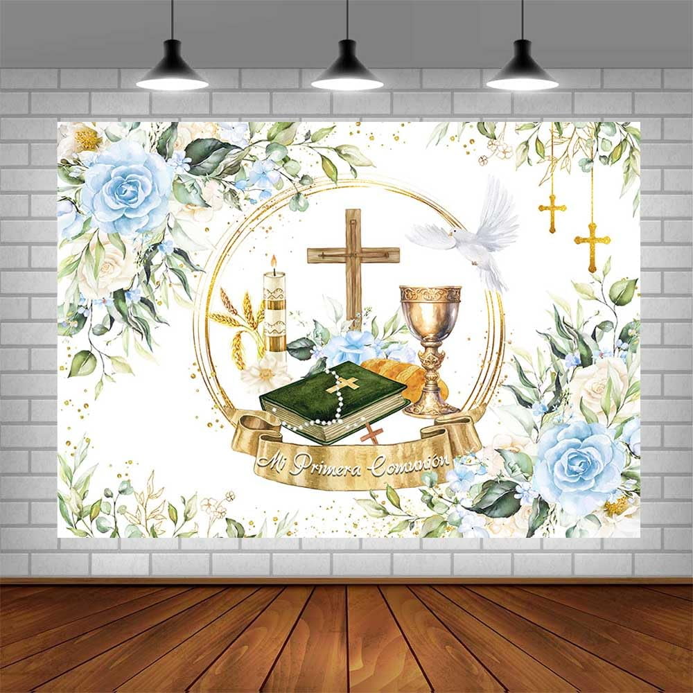My First Communion Backdrop Baptism Backdrop Decorations First ...