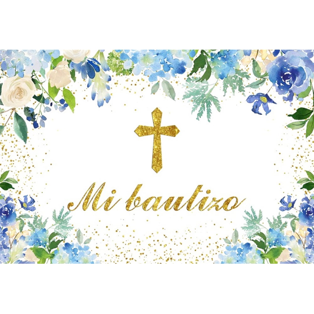 My First Communion Backdrop God Bless Boy Baby Shower Birthday Party ...