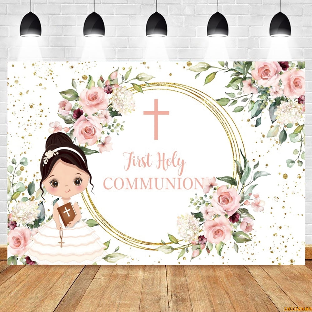 My First Communion Backdrop for Photography Boy Girl Baptism Party ...