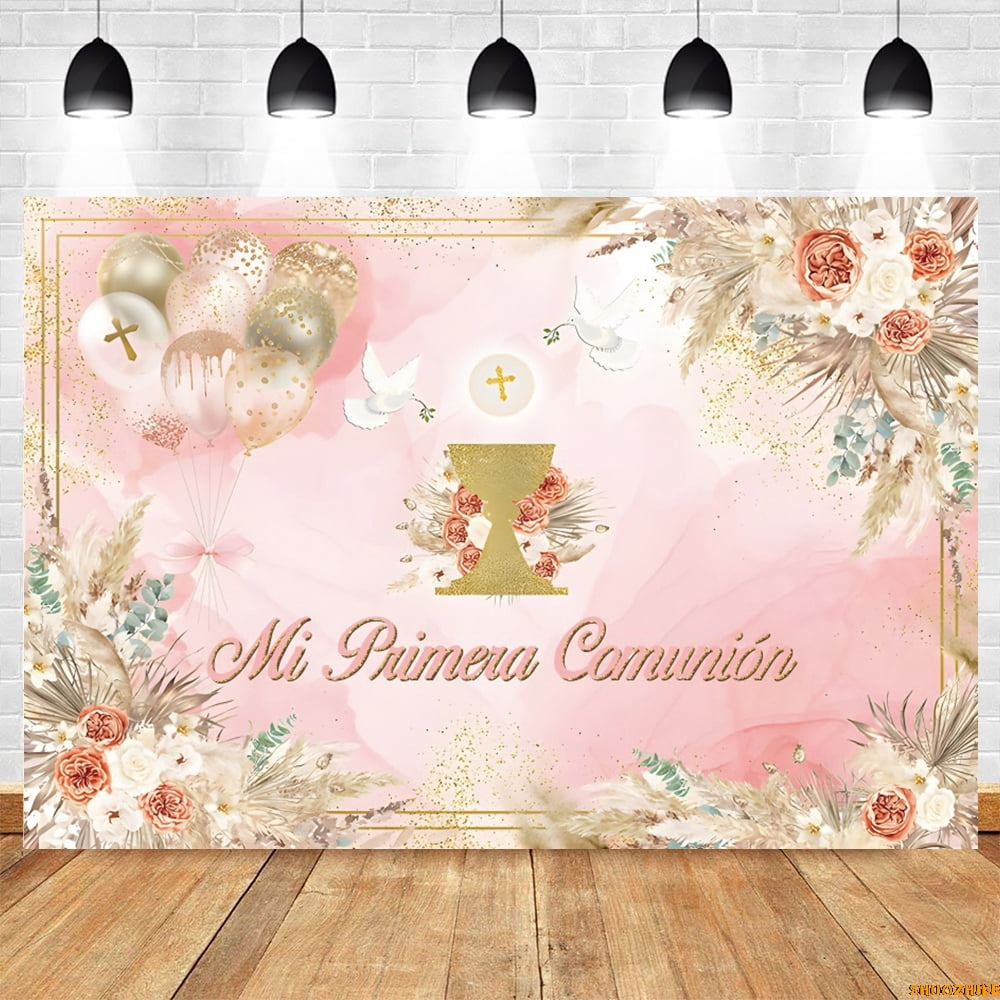 My First Communion Backdrop for Photography Boy Girl Baptism Party ...