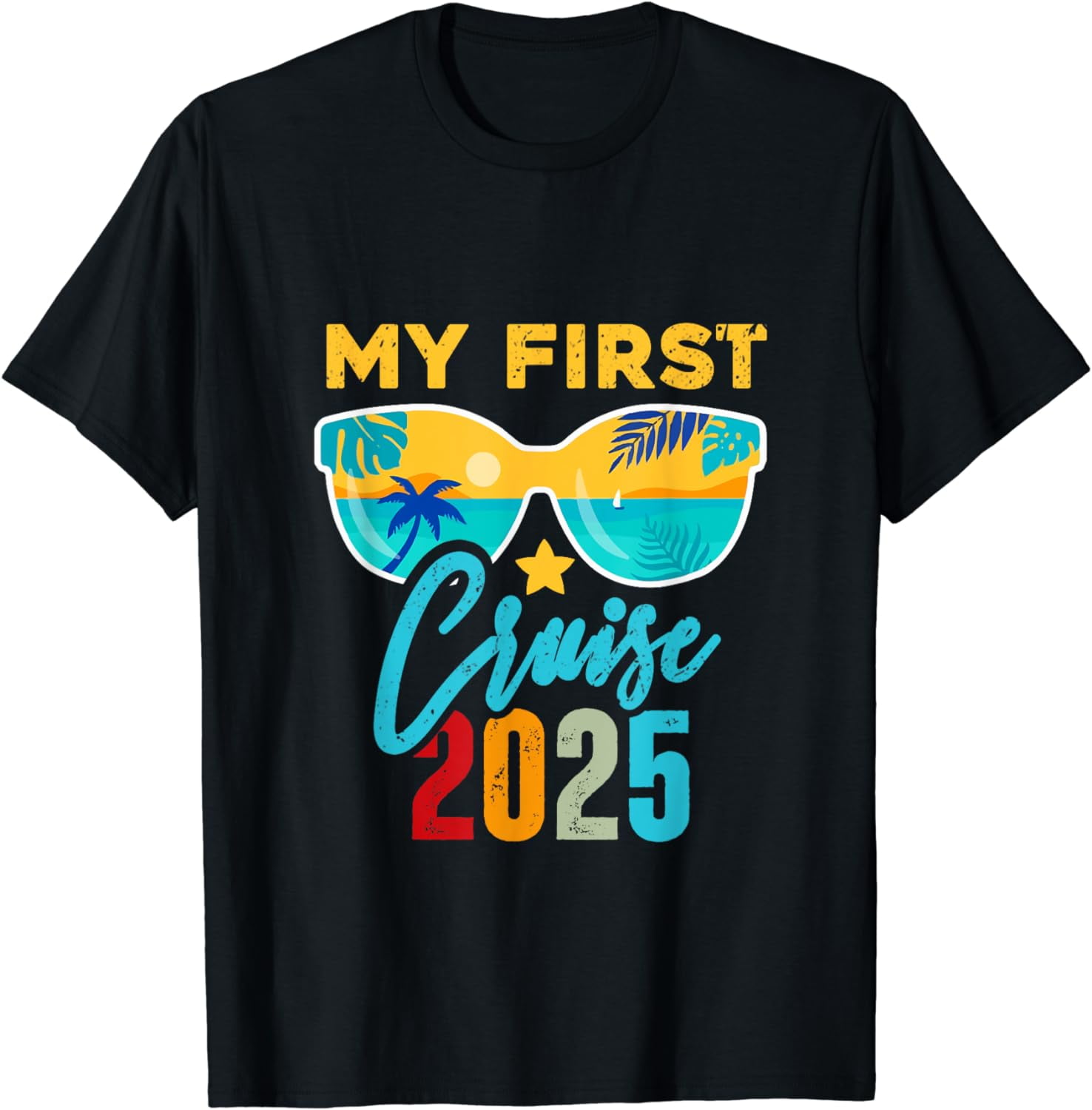 My First Cruise 2025 Vacation Ship Family Travel Vintage T-Shirt ...