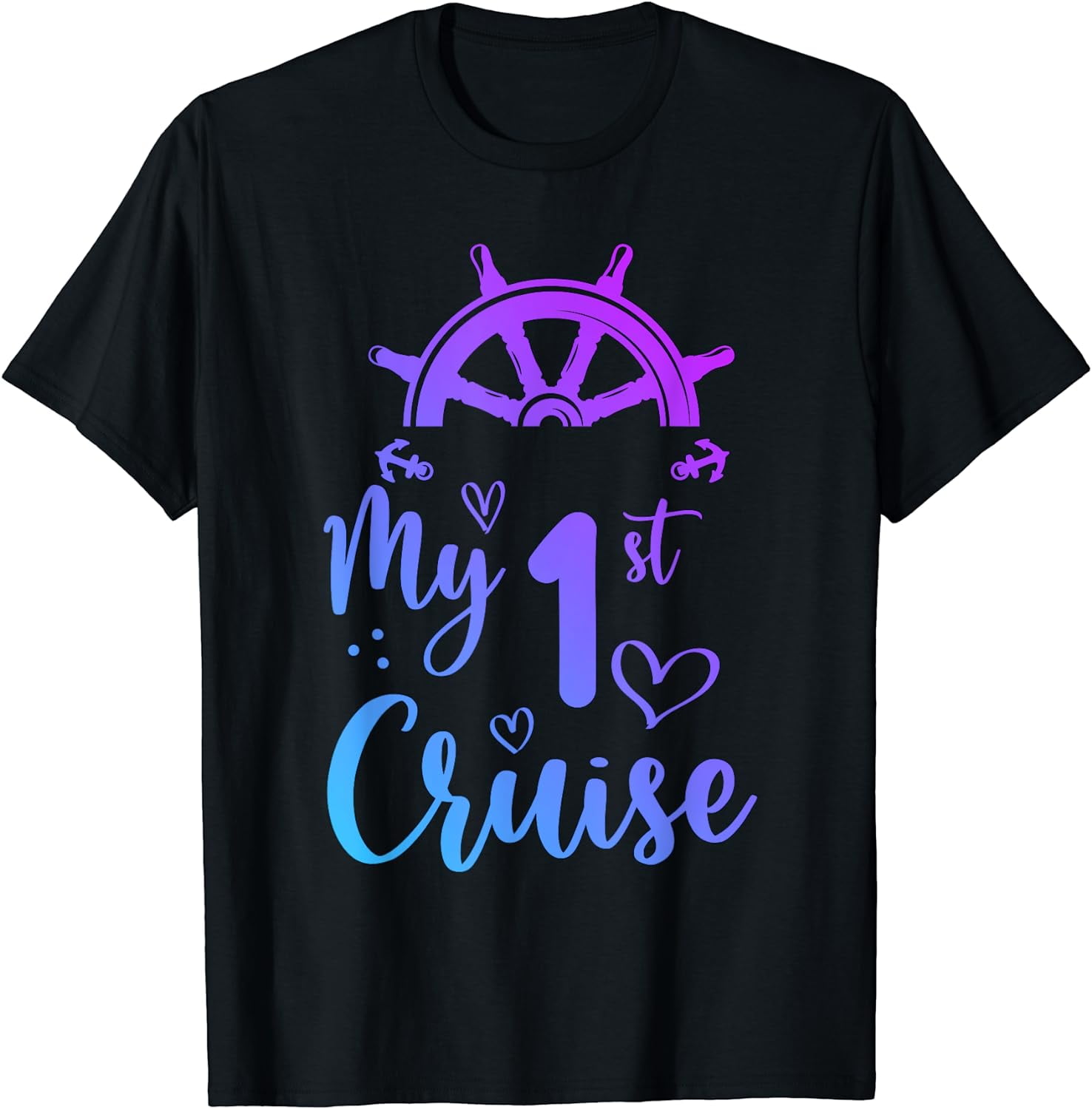 My First Cruise Men, Women, Girls and Boys, Funny Cruise T-Shirt Black ...