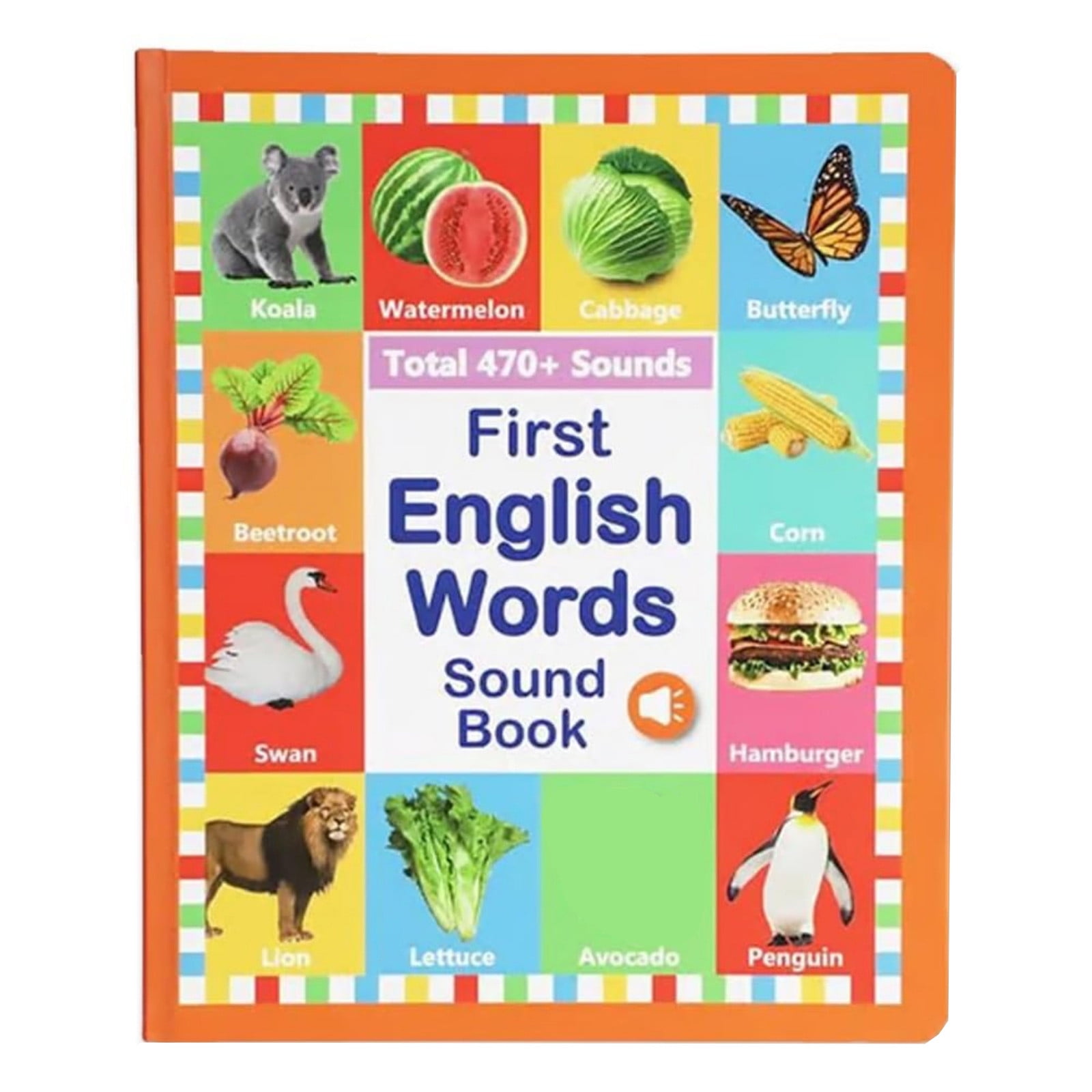 My First English Sound Book - 470+ Words Phonics Learning Toy with 21 ...