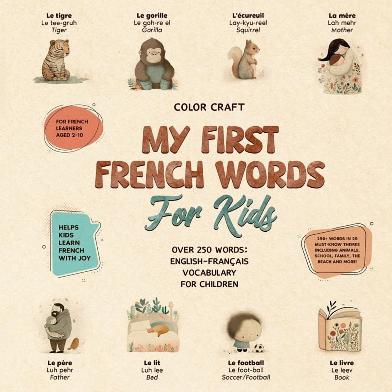 My First French Words Book For Kids: English-FranÃ§ais for Young ...