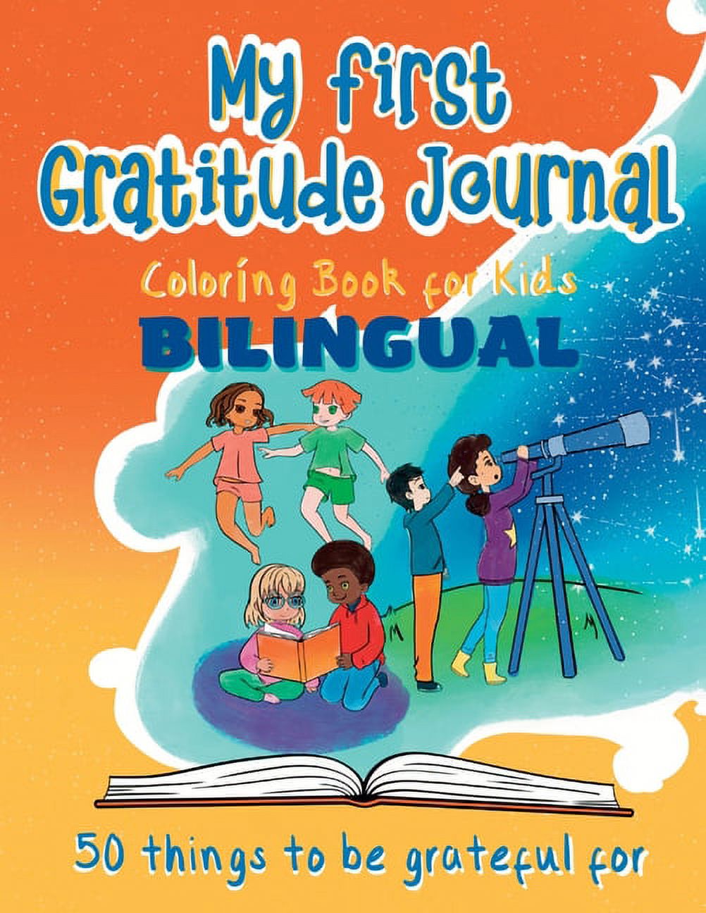 My First Gratitude Journal Coloring Book - Bilingual, (Paperback ...