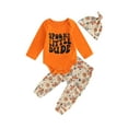 My First Halloween Baby Boy Outfits Pumpkin Romper Bodysuits Pants Hat Newborn Infant Fall ...