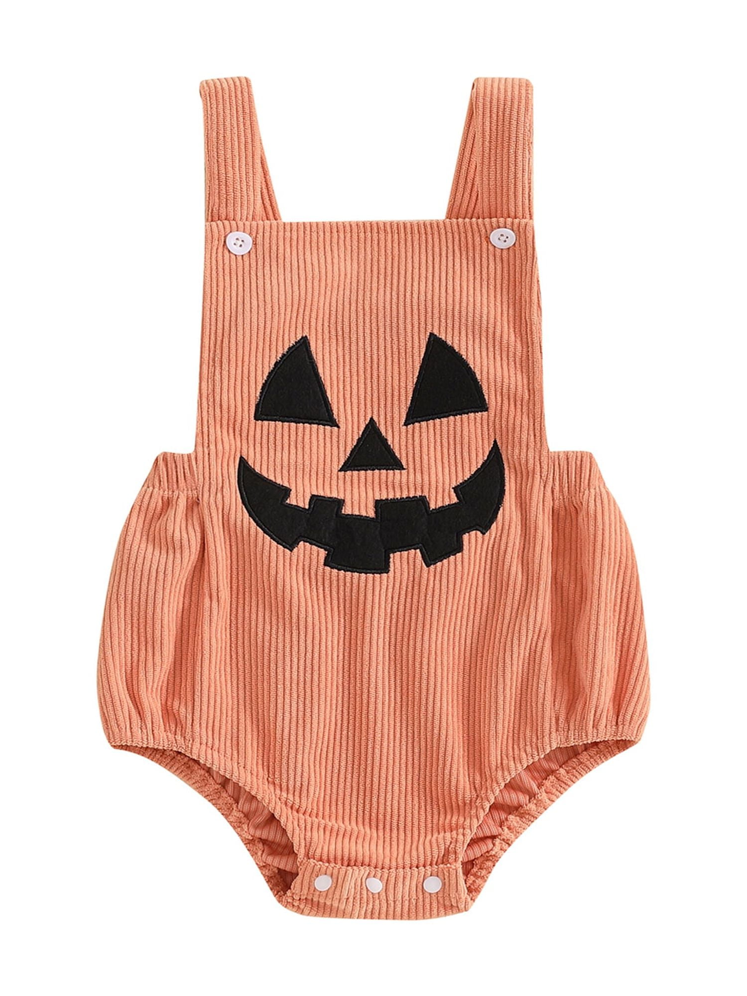 My First Halloween Baby Girl Outfit Newborn Pumpkin Bubble Romper Infant Jumpsuit Cute Girls ...