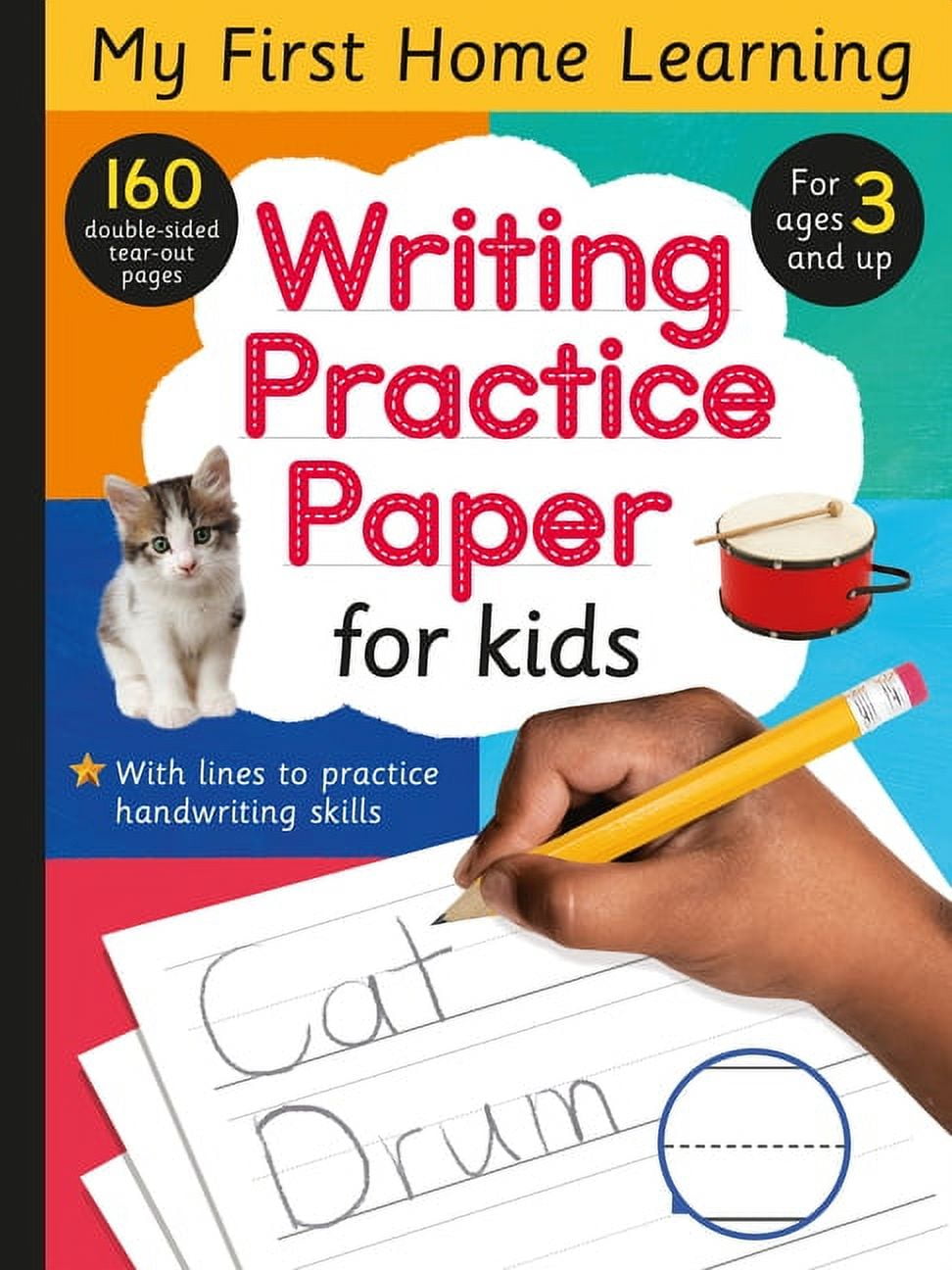 My First Home Learning Writing Practice Paper for Kids: 160 Double ...
