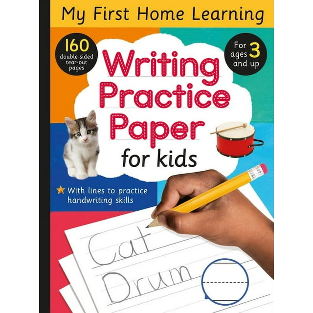 My First Home Learning: Writing Practice Paper for Kids : 160 double ...