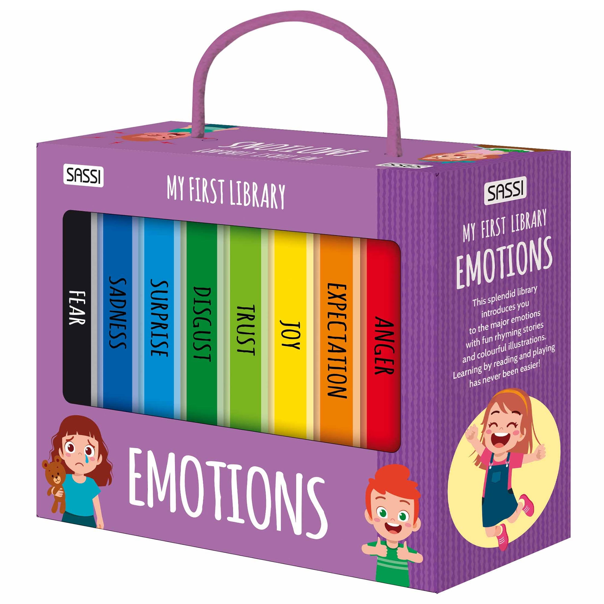 Sassi: My First Library - Emotions- 8 Cardboard Mini-Book Set, Feelings ...