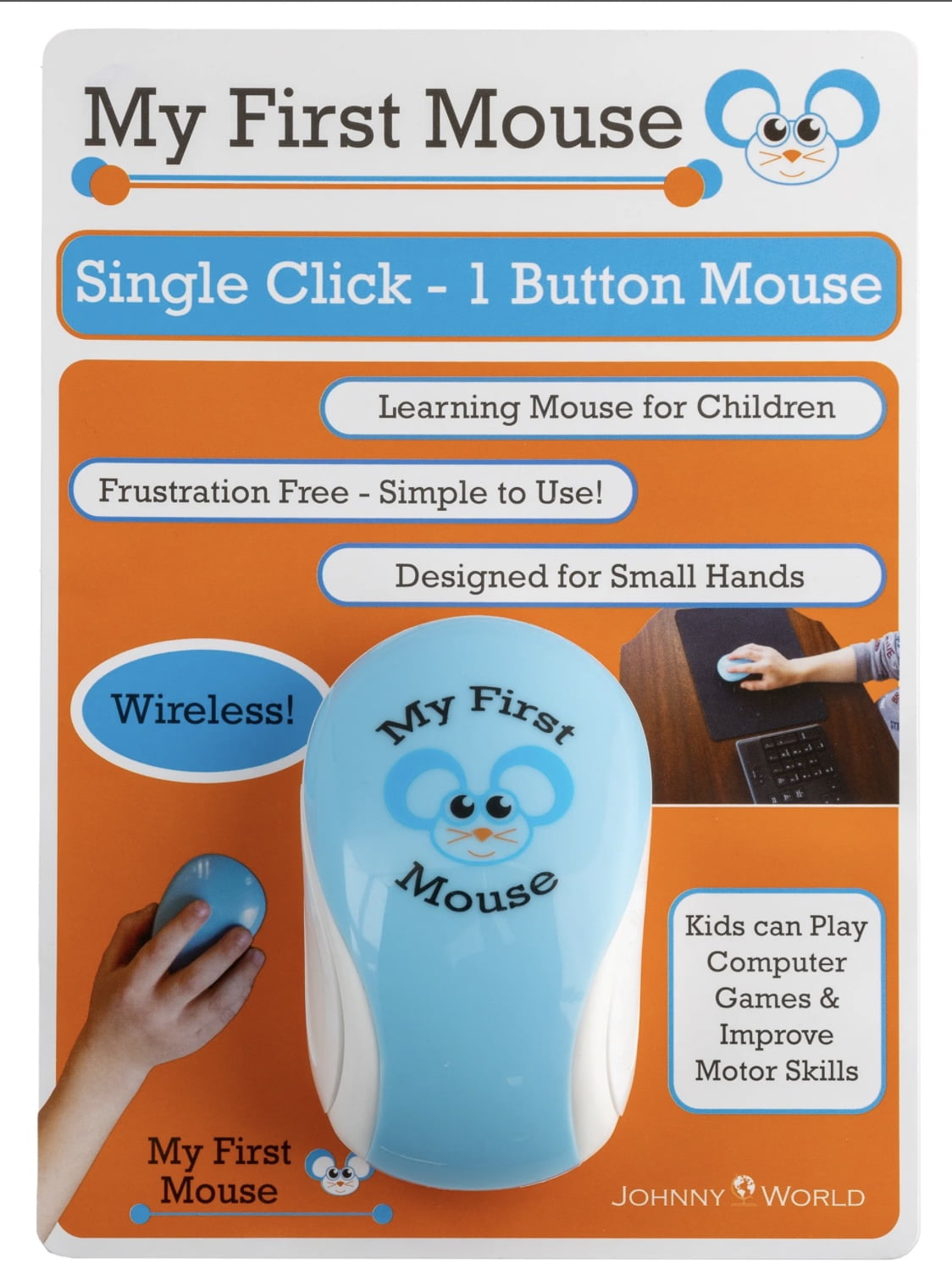 My First Mouse - A COMPUTER MOUSE FOR KIDS! WIRELESS SINGLE CLICK ONE ...