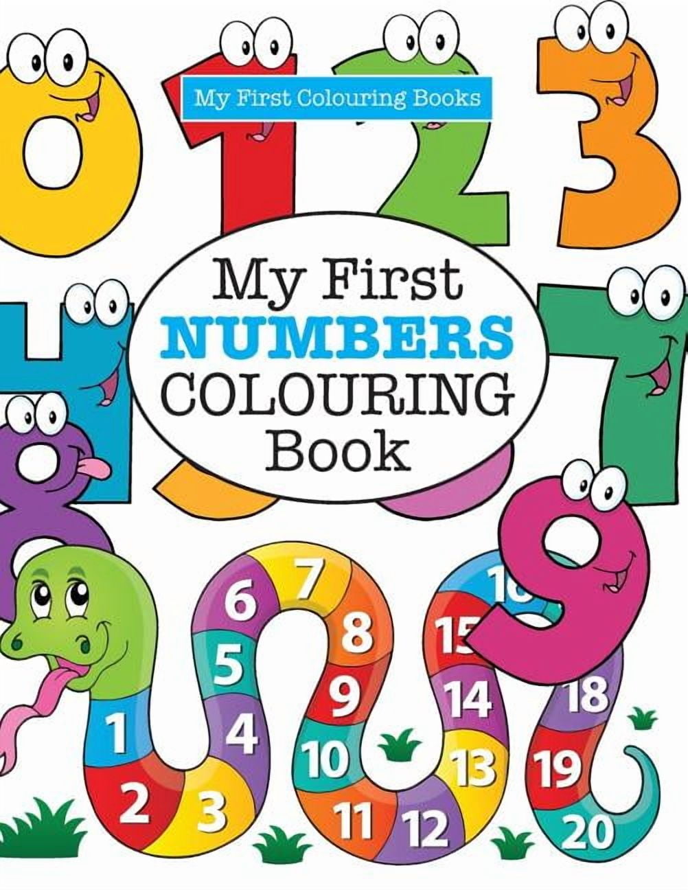 My First NUMBERS Colouring Book ( Crazy Colouring For Kids), (Paperback ...