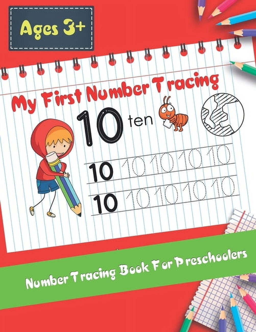 My First Number Tracing Book For Preschoolers : Best Workbook for Kids ...