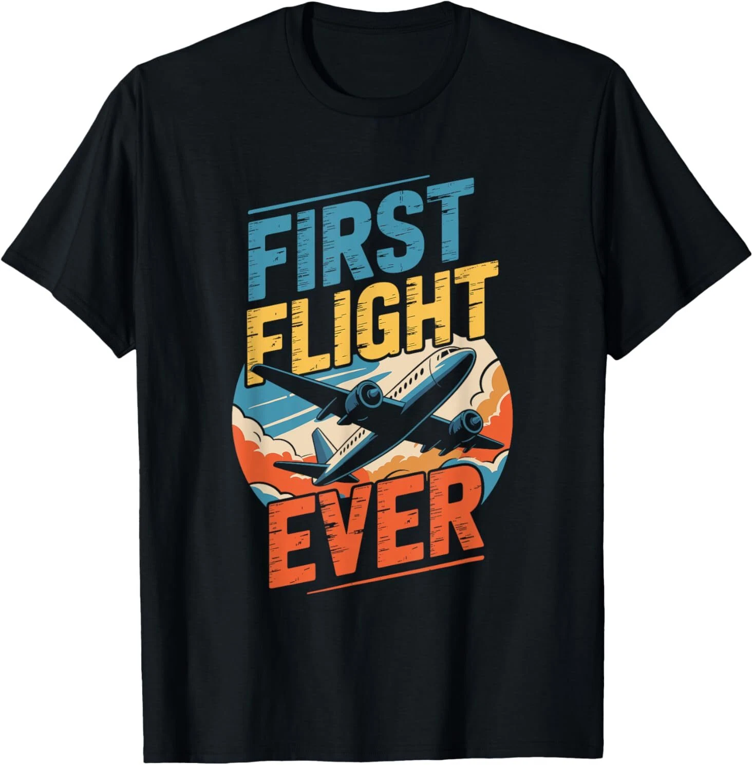 My First Plane Ride First Time Flying Adventure Airplane Kid T-Shirt ...