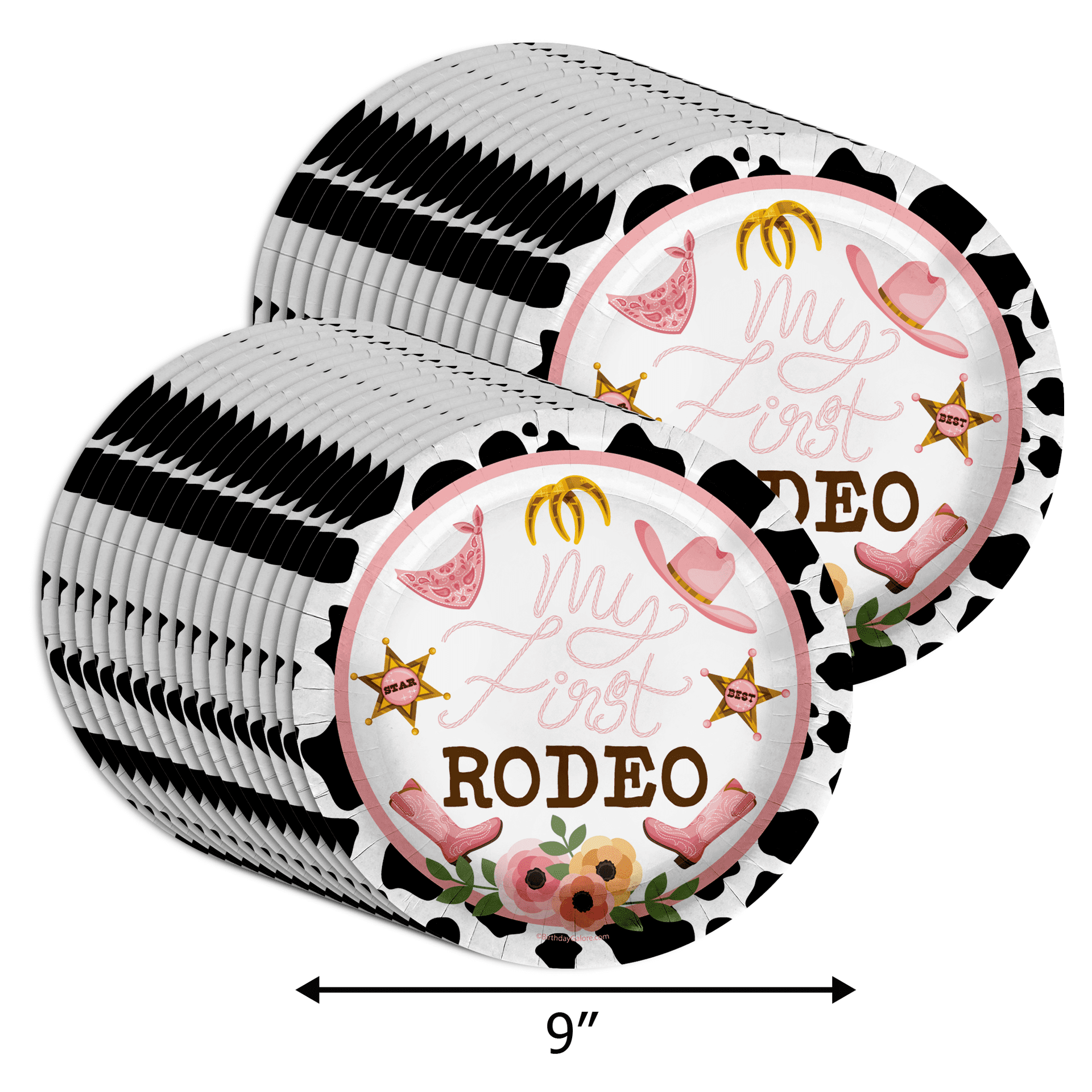My First Rodeo Baby Girls 1st Birthday Party Supplies - Cowgirl ...