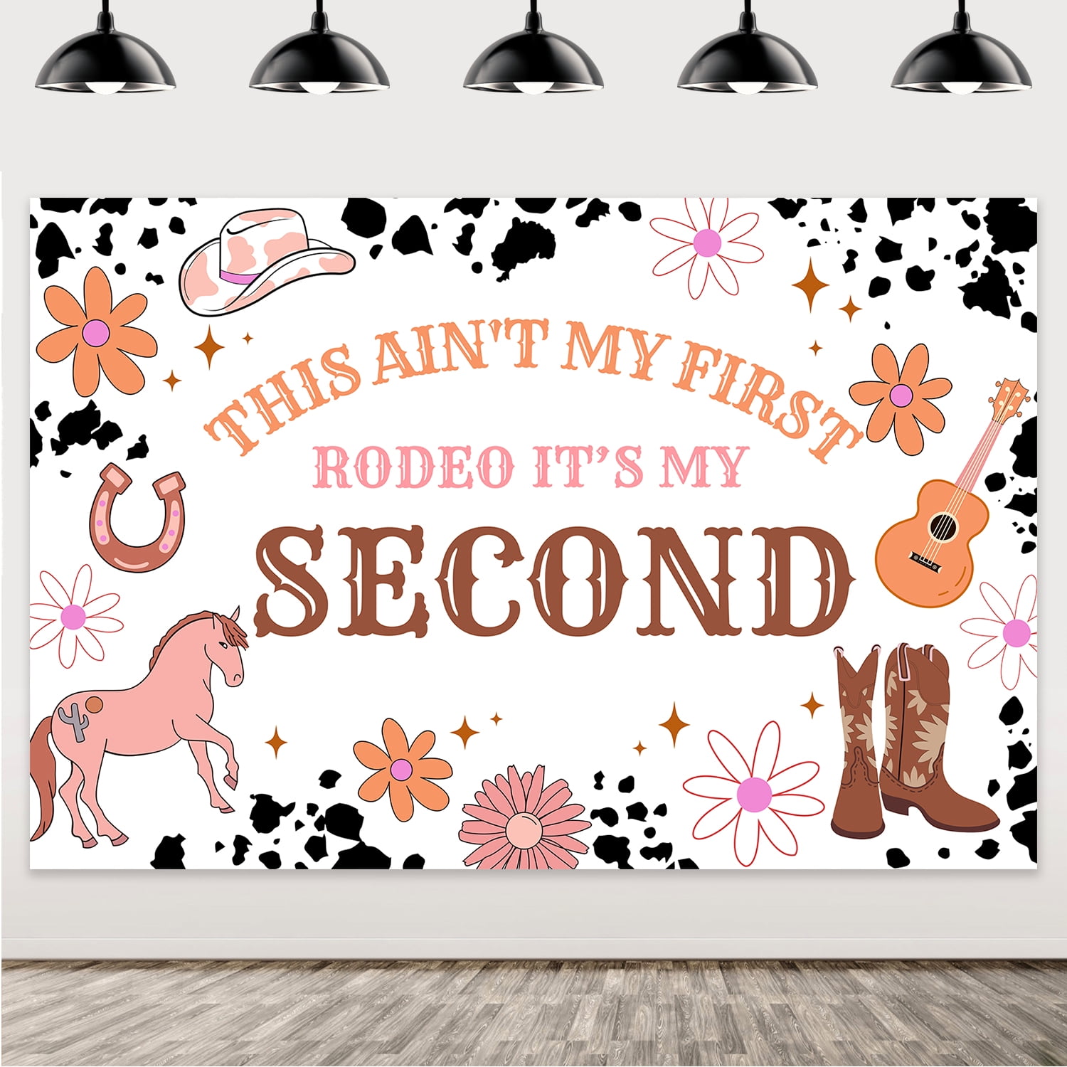 My First Rodeo Birthday Backdrop Western Cowboy 2st Birthday Backdrop ...