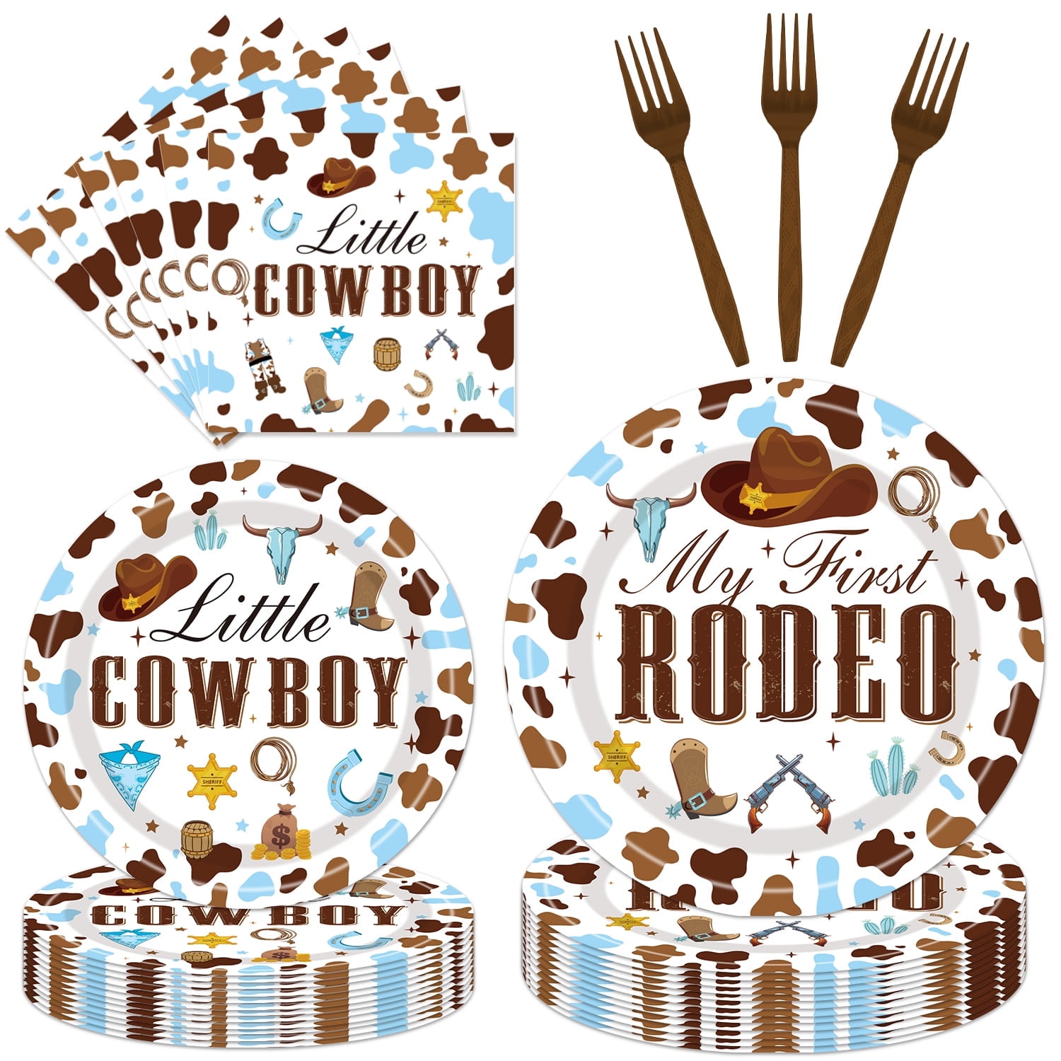 My First Rodeo Birthday Party Supplies - Western Cowboy 1st Party ...