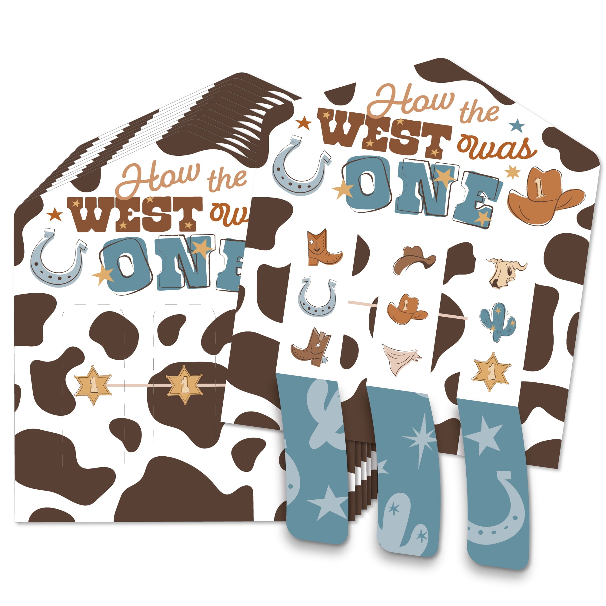 Big Dot of Happiness My First Rodeo - Little Cowboy 1st Birthday Party ...