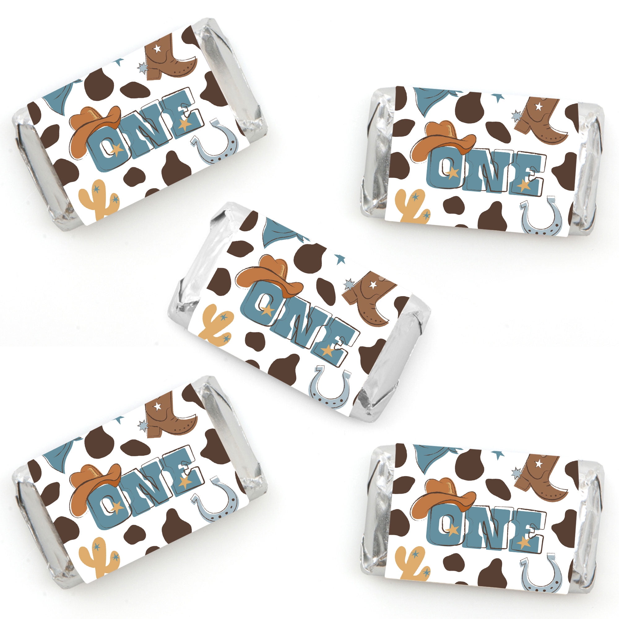 Big Dot of Happiness My First Rodeo - Mini Candy Bar Wrapper Stickers ...