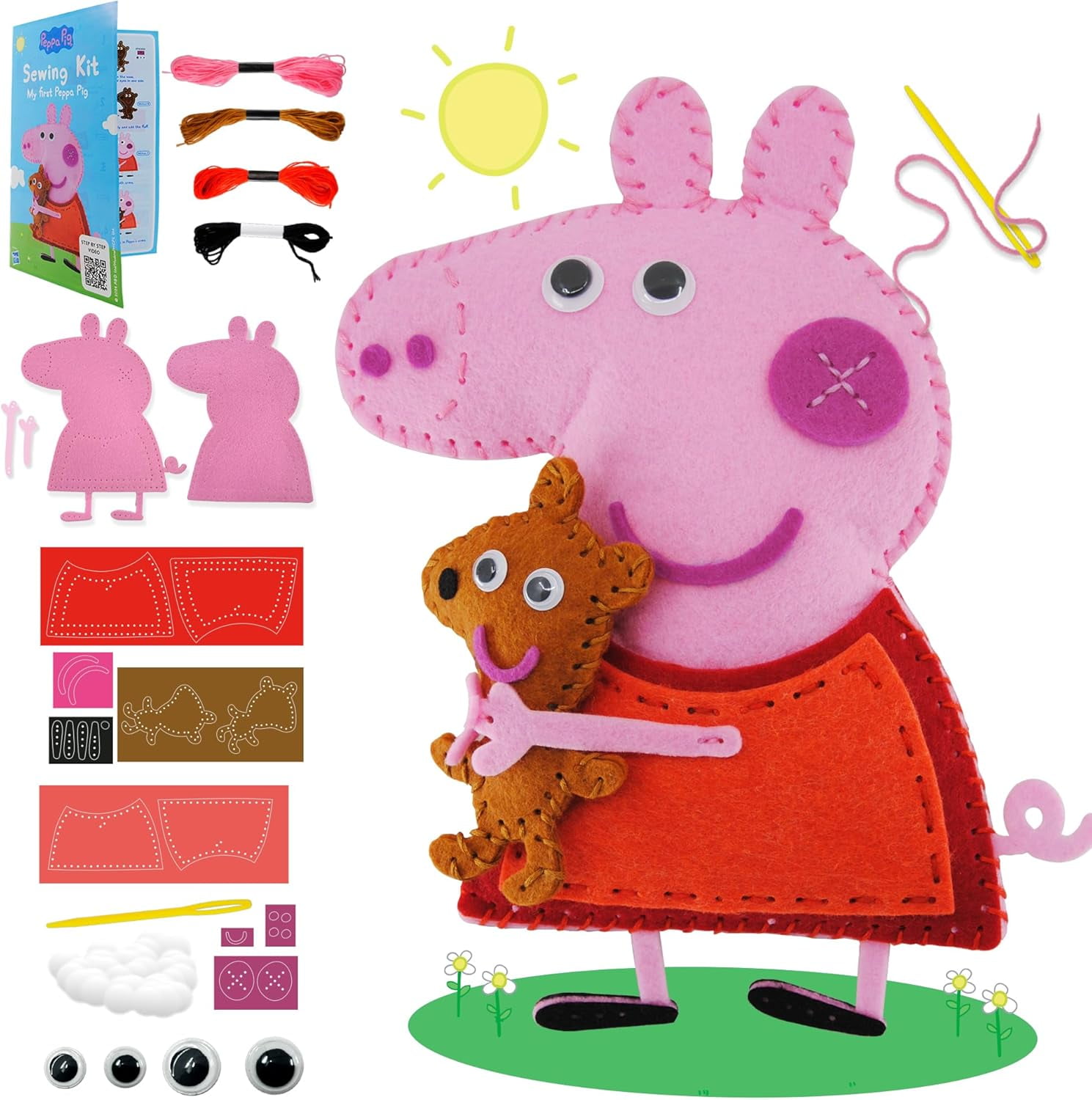 My First Sewing Kit for Kids – Peppa Pig Beginner Kids Easy DIY ...