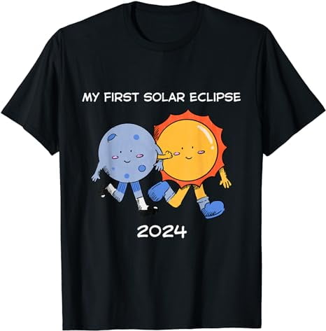 My First Solar Eclipse 2024 Sun & Moon Friends Total Eclipse T-Shirt ...