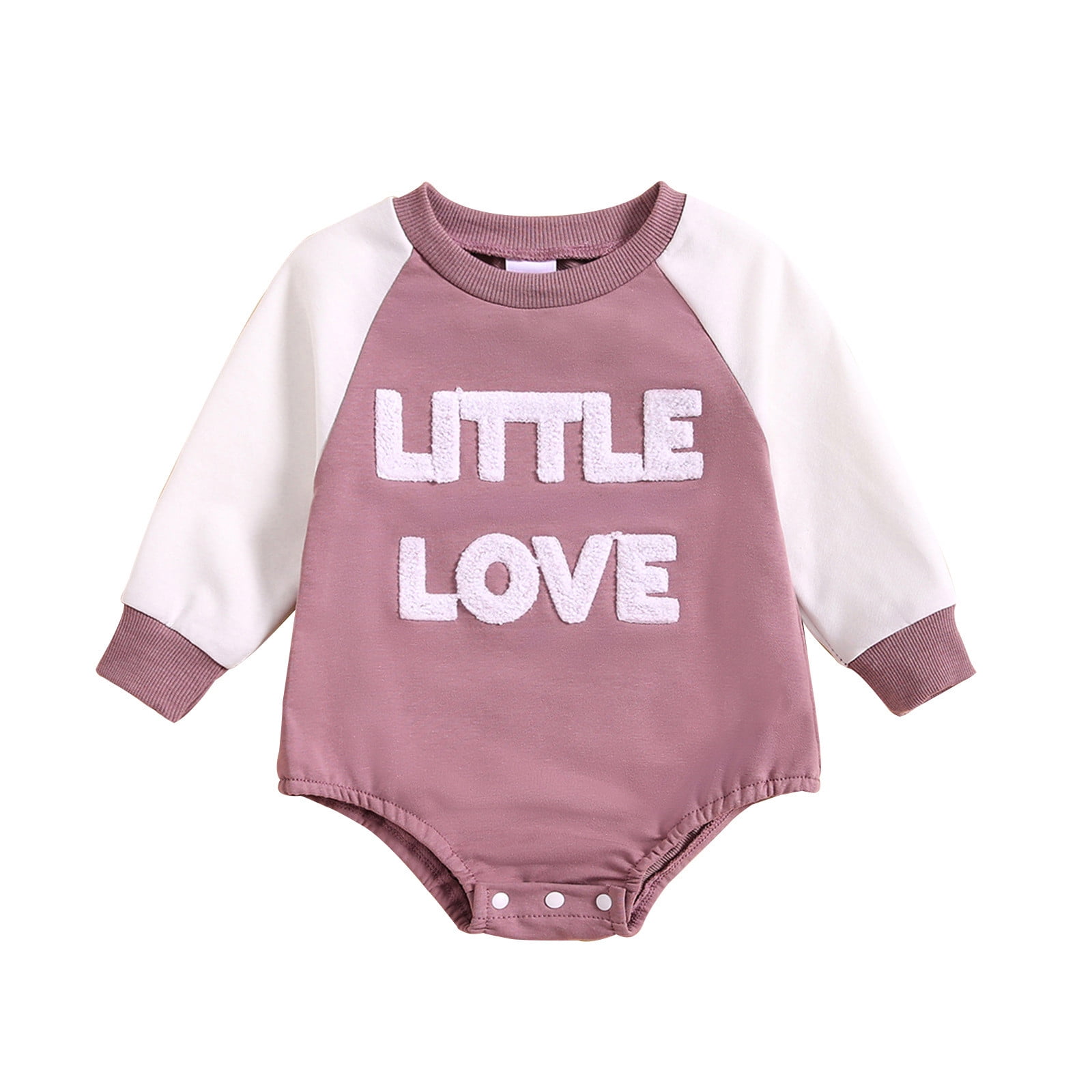 My First Valentines Day Baby Girl Outfit Lover Themed Letter Embroider Long Sleeve Bubble Romper ...