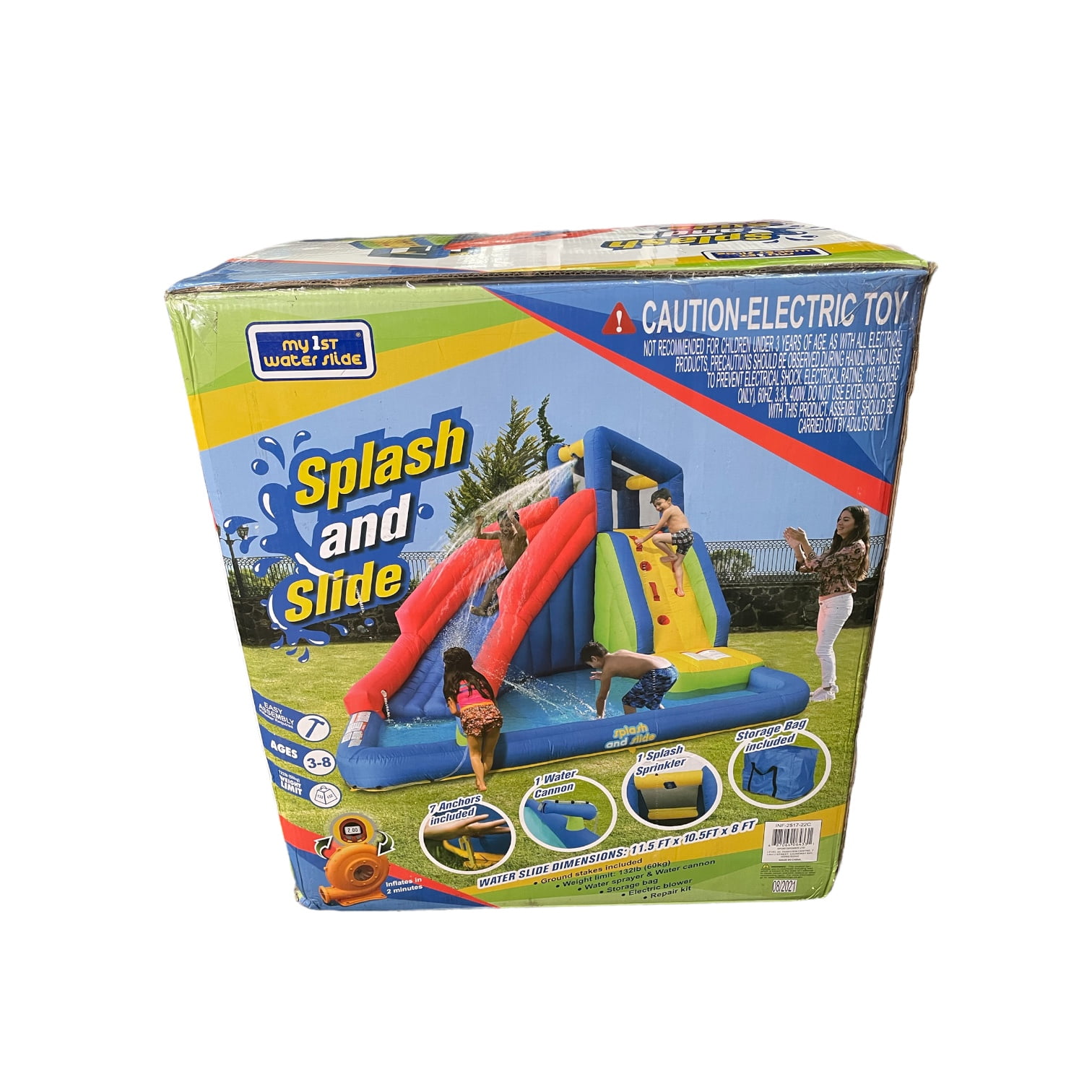 My First Waterslide Splash and Slide, 11' x 10.5' x 8' - Walmart.com