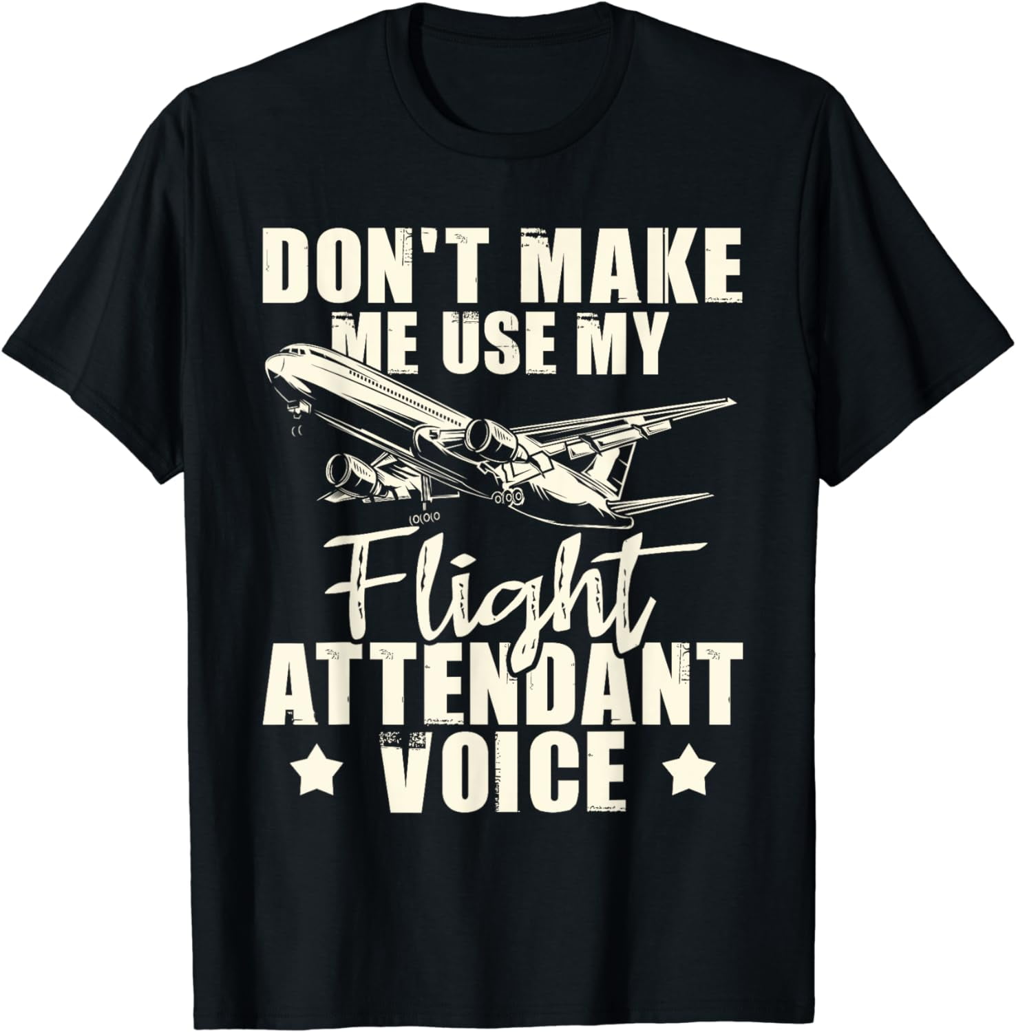 My Flight Attendant Voice - Aviation Stewardess Plane Pilot T-Shirt ...