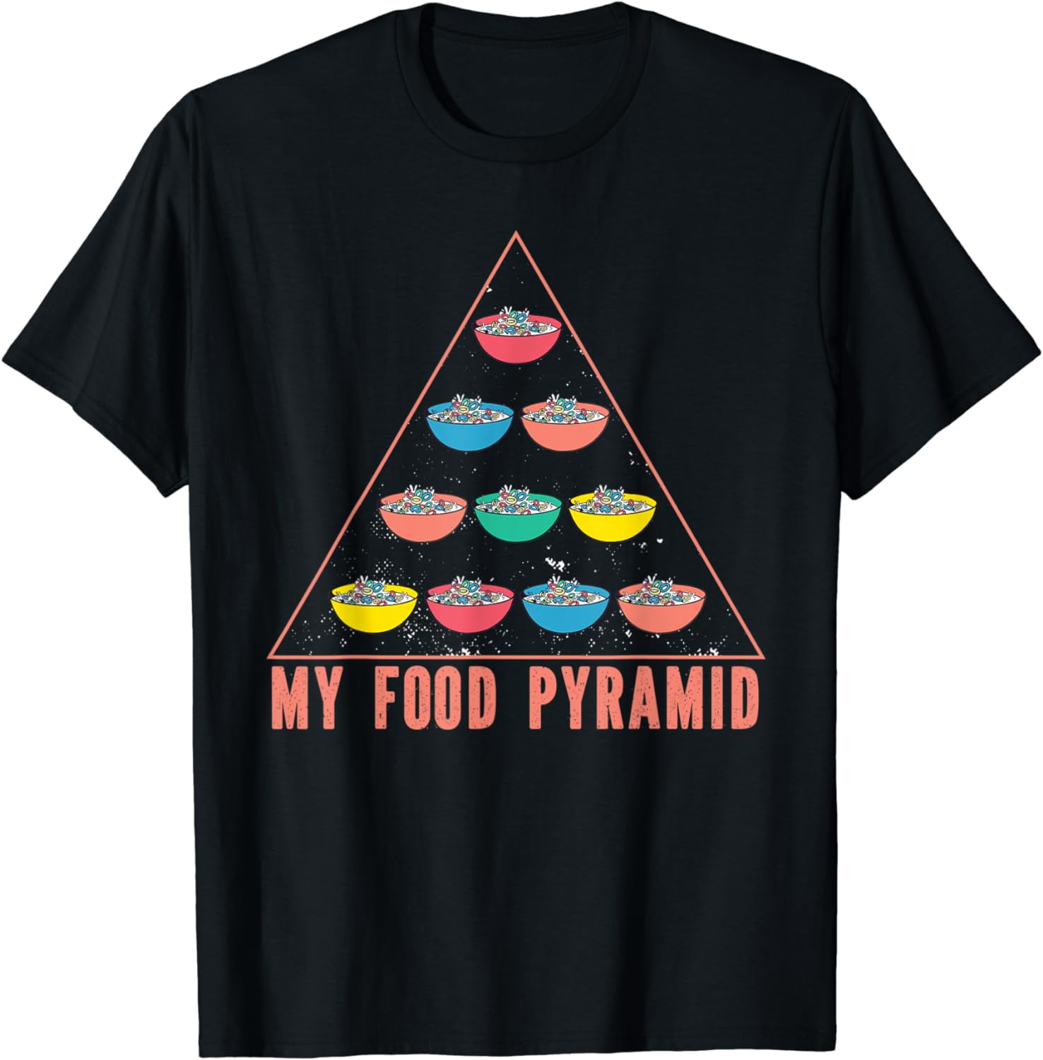 My Food Pyramid Design For Cereal Lovers T-Shirt - Walmart.com