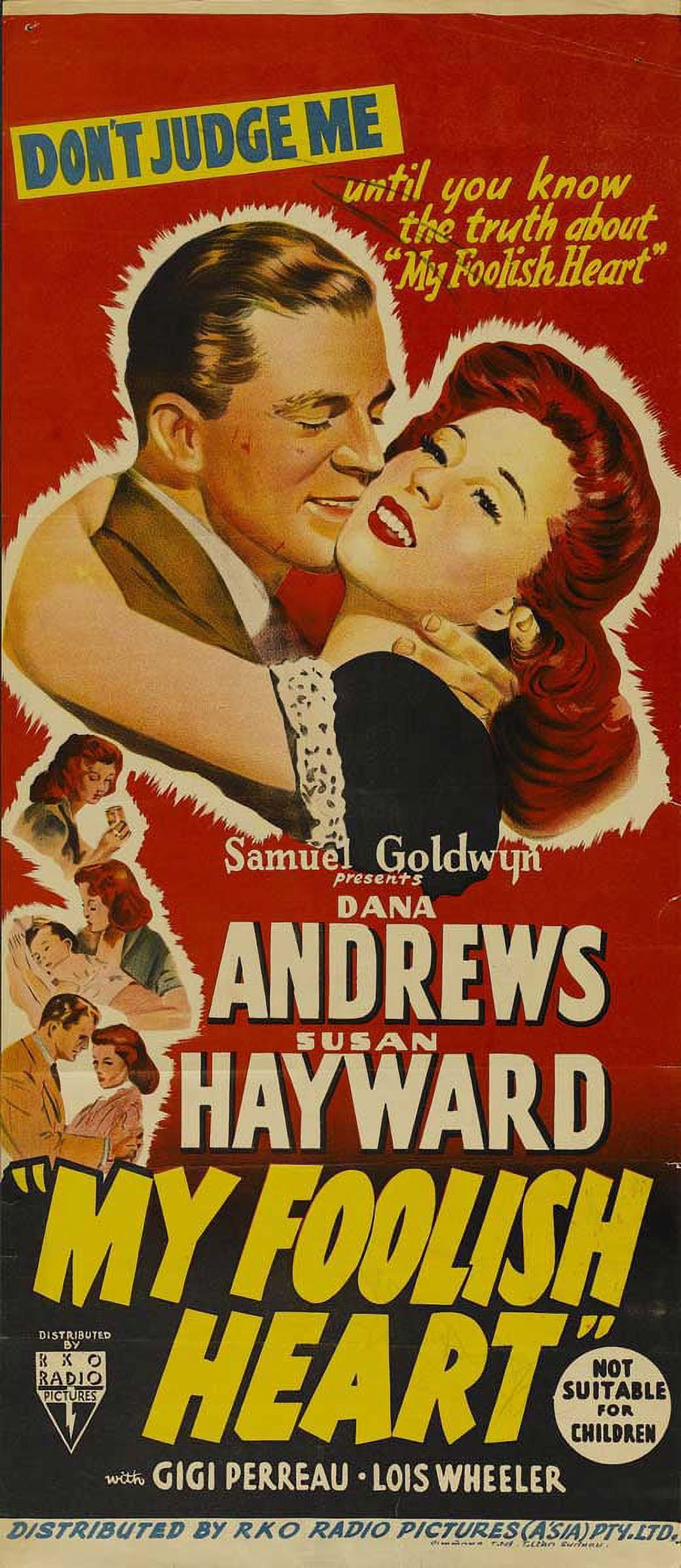 My Foolish Heart - movie POSTER (Insert Style A) (14" x 36") (1949 ...
