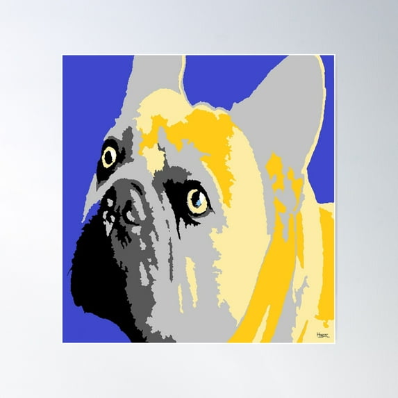 My French Bulldog Poster Wall Art, Modern Wall Decor For Living Room ...