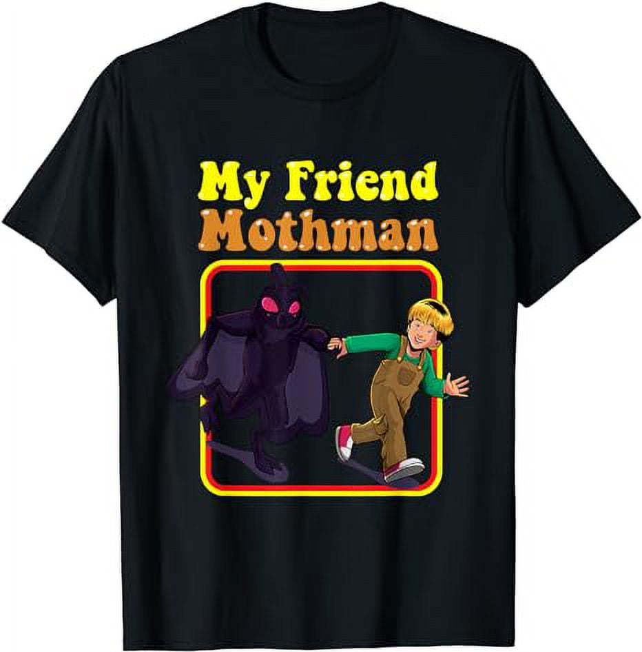 My Friend Mothman Funny Retro Cryptid Creatures Monster Kids T-Shirt - Walmart.com