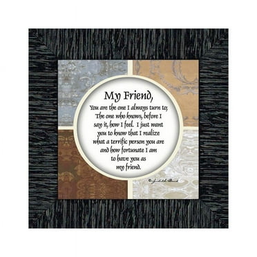 A True Friend, Friendship Poem, 7x9 Picture Frame, Best Friend's Gift ...