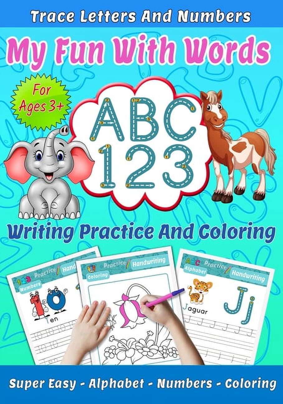My Fun With Words: ABC 123, Trace letters and numbres, Writin practice ...