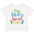 My Gammy Loves Me Toddler T-Shirt Boys Girls Grandchild Grandson Child Baby Clothing, Cute Baby ...