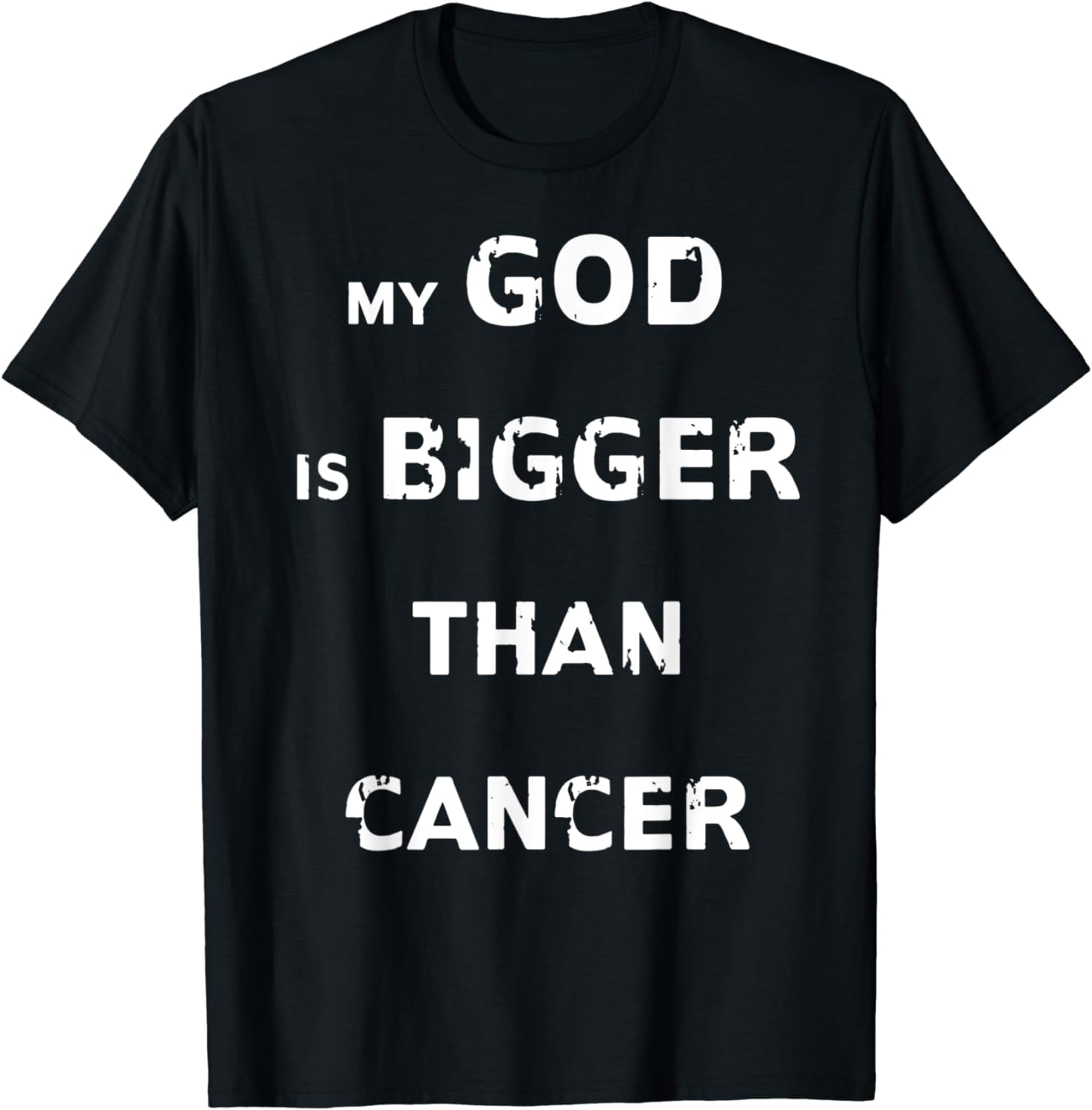 My God Is Bigger Than Cancer Shirt Awareness Faith Hope T-Shirt ...