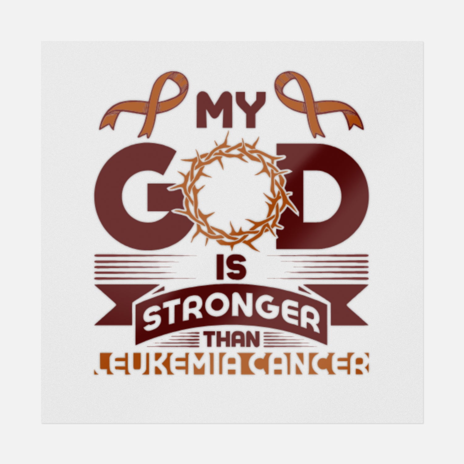 My God Is Stronger Than Cancer Transfer - Walmart.com