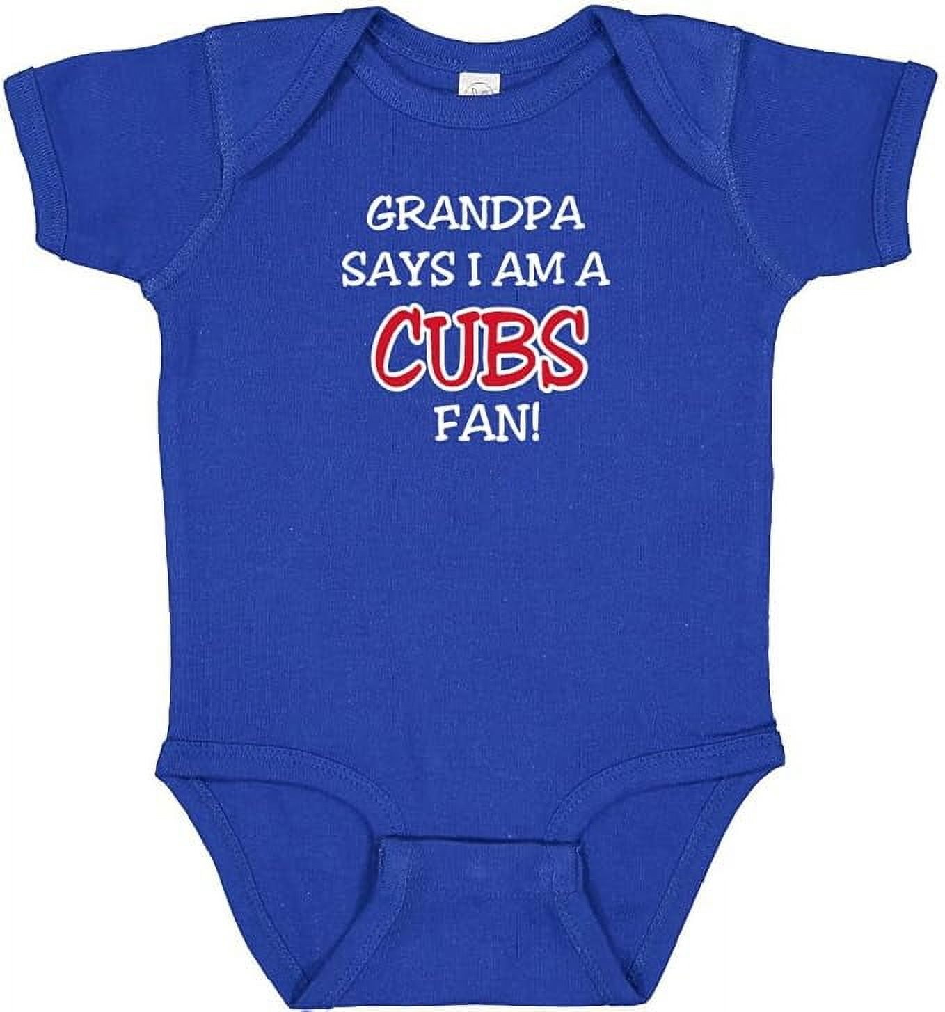 Grandpa Says I am a Cubs Fan Baby Bodysuit (Newborn) - Walmart.com