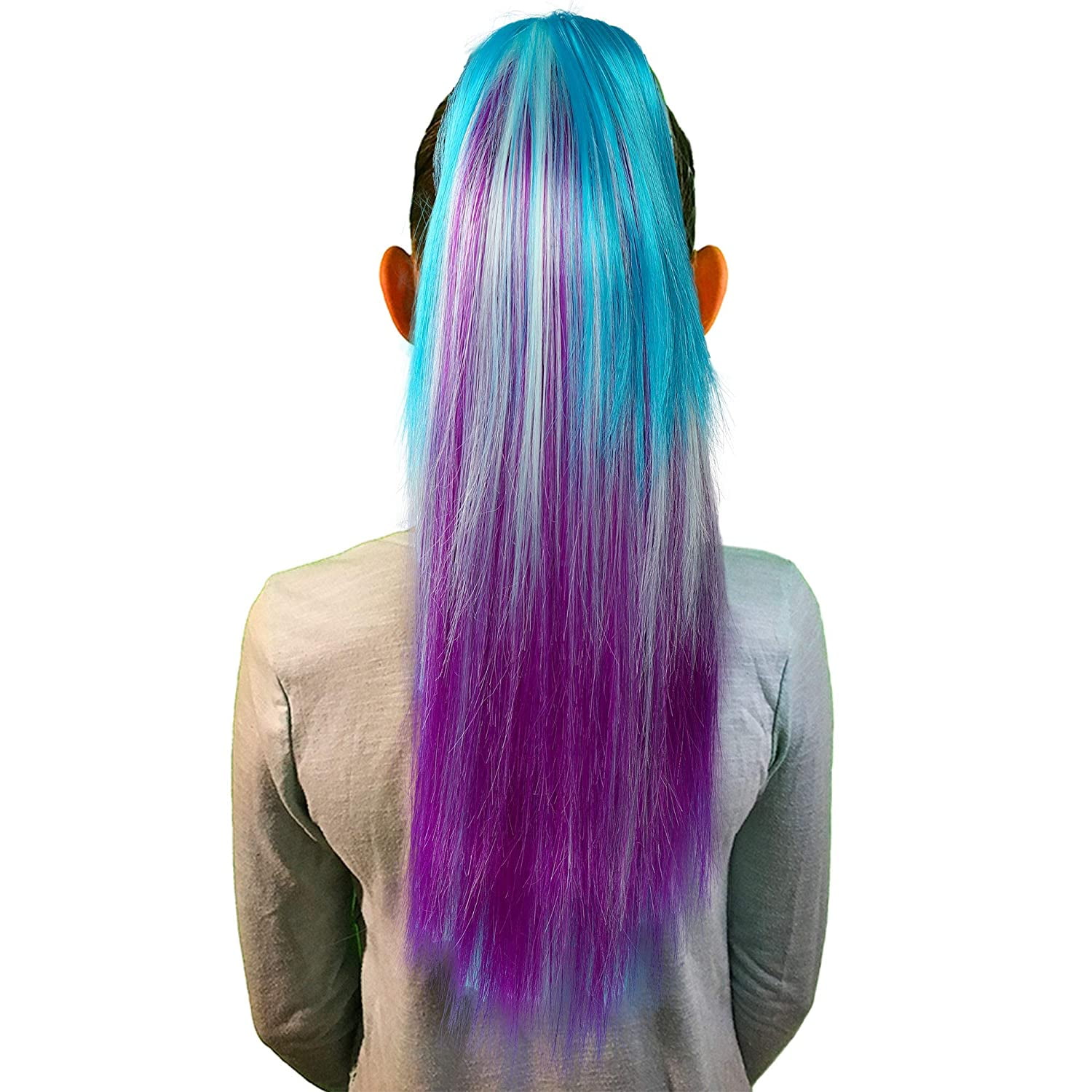 My Hair Popz Colorful Clip-in Hair Extensions for Kids - Rainbow ...