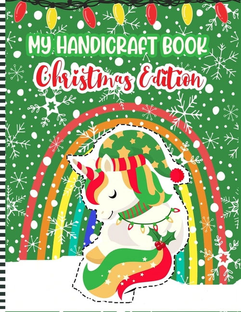 My Handicraft Book Christmas Edition: A Fun Xmas Activity Book - Hand ...