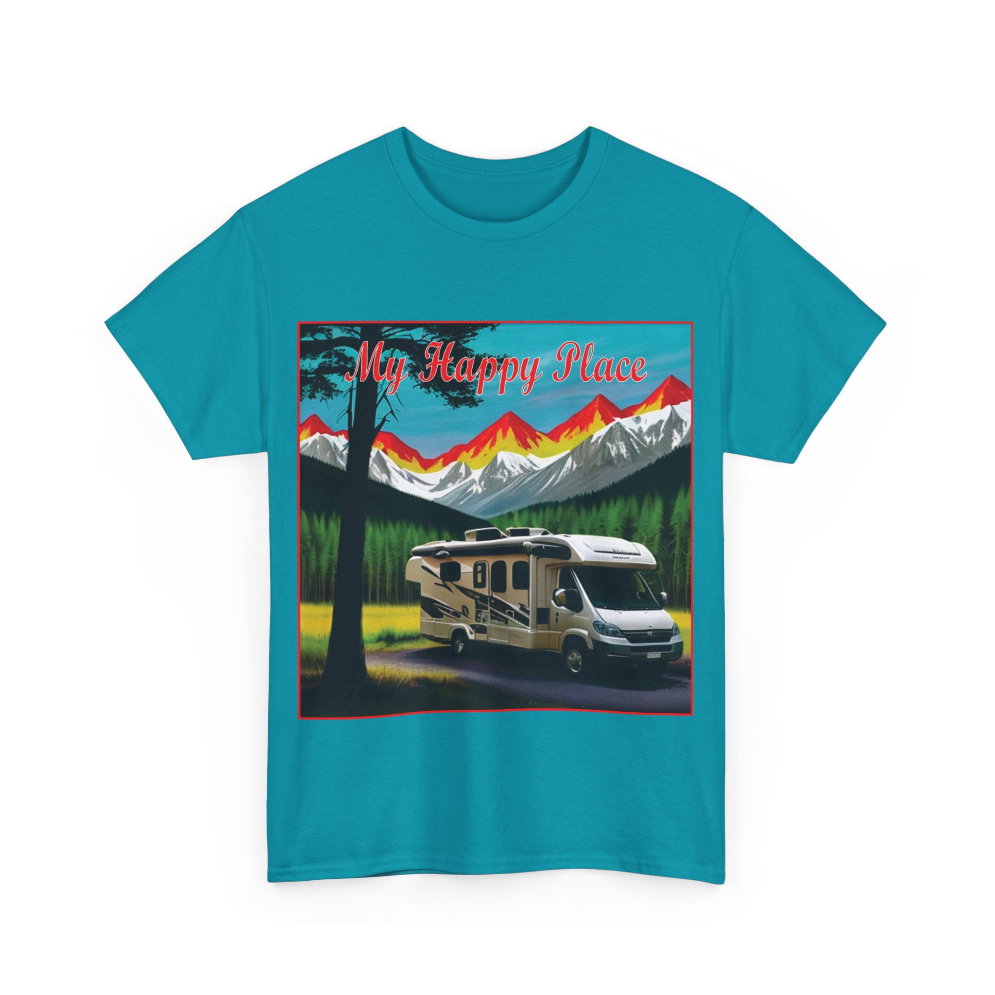 My Happy Place RV Heavy Cotton T-Shirt - Walmart.com