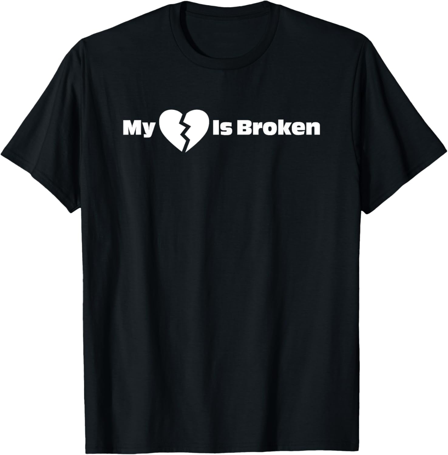 My Heart Is Broken Heartbreak Loss T-Shirt Tee Top - Walmart.com